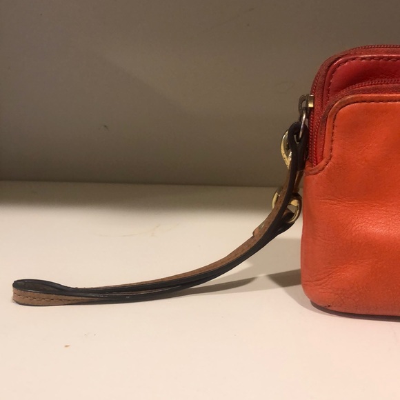 Coach | Bags | Orange Coach Leather Wallet | Poshmark